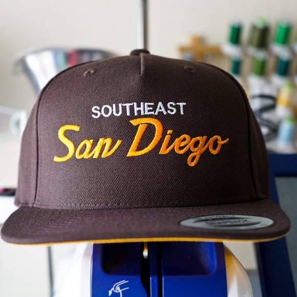 Hand Crafted | Accessories | Southeast San Diego Embroidered Snapback ...